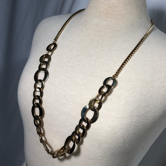 Jewelry | 315 Long Chunky Gold Hoop Chain | Poshmark